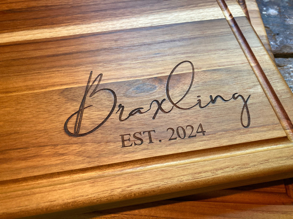 Teak Cutting Boards with Juice Groove – Handmade in USA | The NW Co.